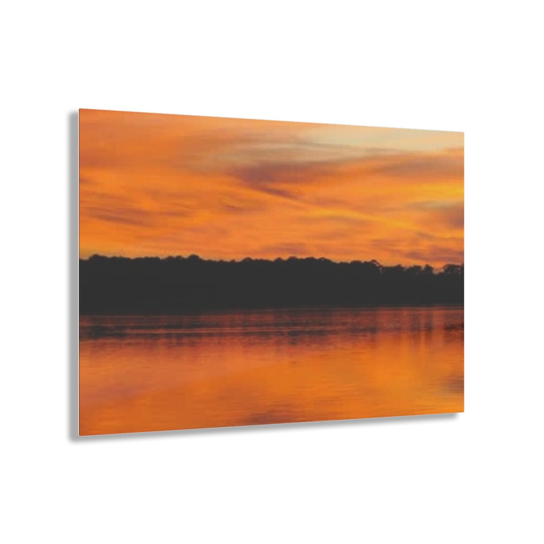 Acrylic Prints, Beautiful Sunset Print, Sunset Print, Vibrant Sunset on ...