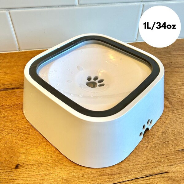 No Splash Dog Water Bowl - Etsy