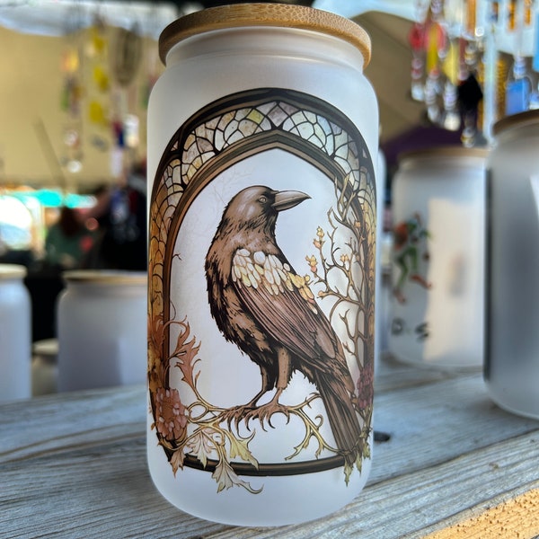 Stained Glass Raven - Etsy