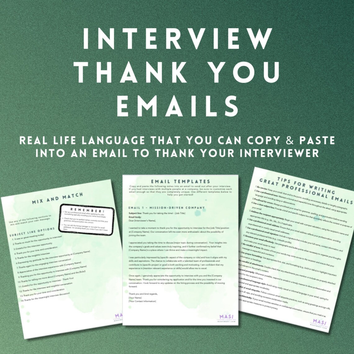 After Interview Thank You Emails 5 Fully Written Thank You Emails for ...