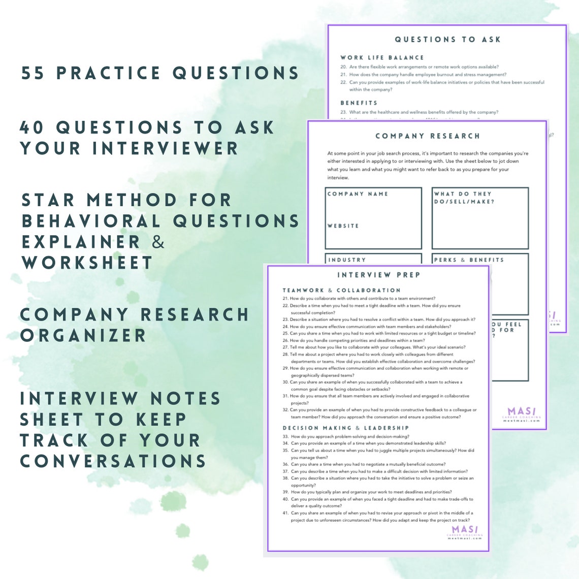 Interview Practice Questions & Job Interview Prep Kit Practice ...