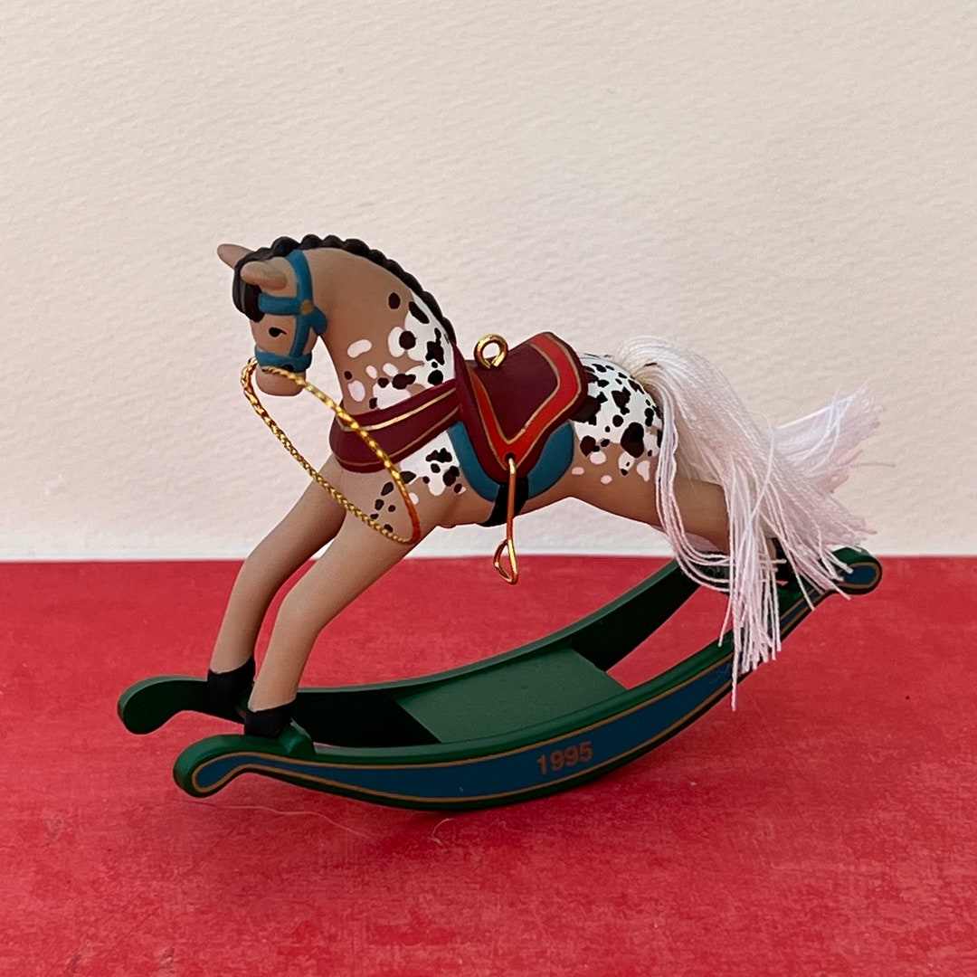 1995 Hallmark Rocking Horse Christmas Ornament Vintage - Etsy
