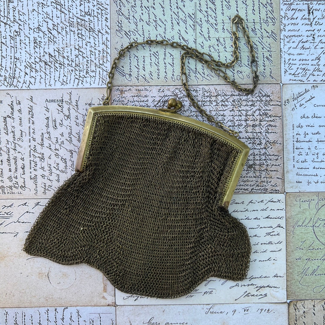 Vintage Metal Mesh Purse, Chain Mail Bag, Coin Purse A113 - Etsy