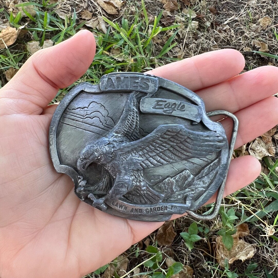 AMES Eagle Lawn and Garden Tools Buckle, 1987 Siskiyou Buckle A152 - Etsy