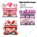 Valentines Day Shop PNG Watercolor Bundle | Valentines Day Clipart ...