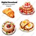 Breakfast Foods Clipart Watercolor Bundle Breakfast PNG Food Clipart ...