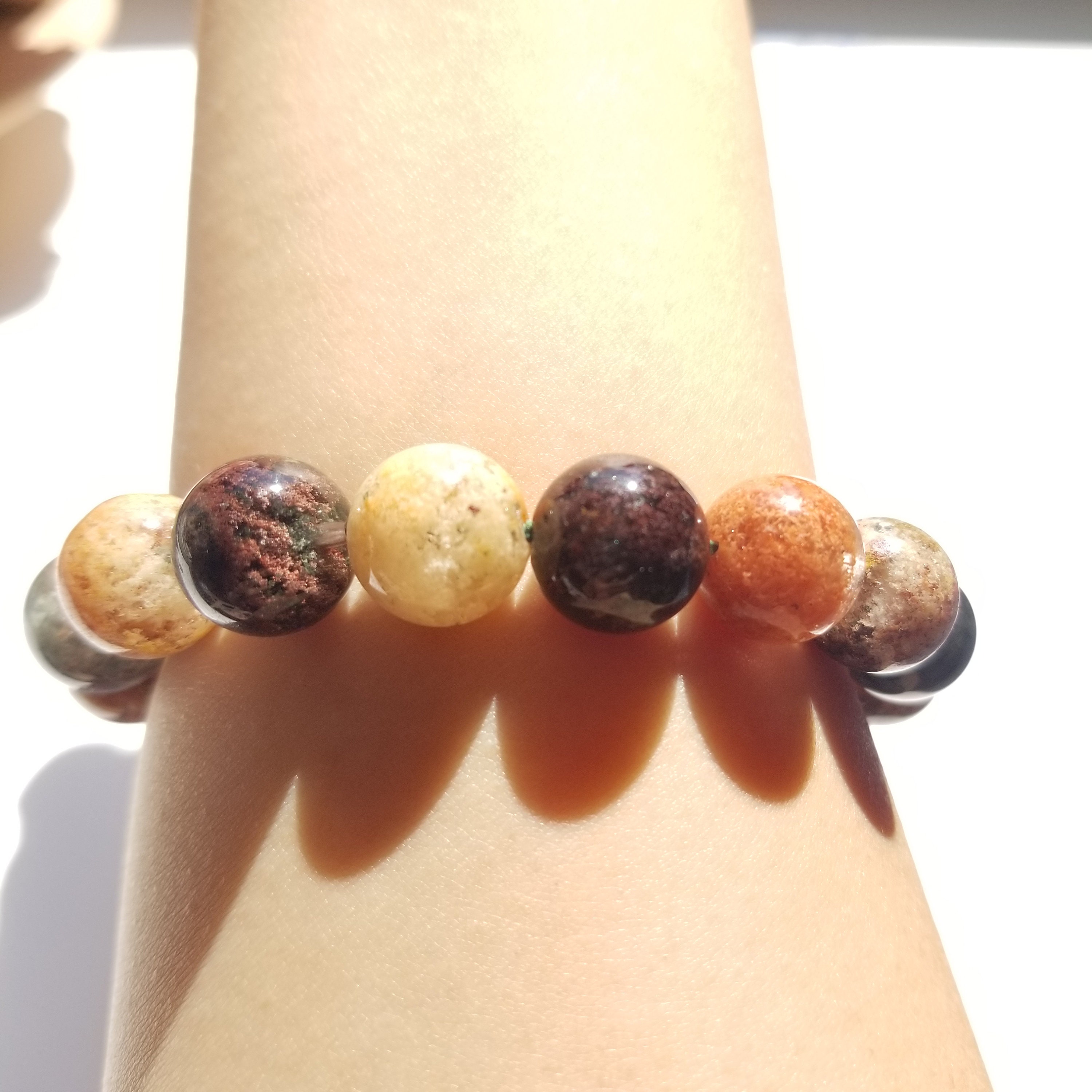 AAA Natural Multicolor Phantom Quartz Beads Lodalite - Etsy