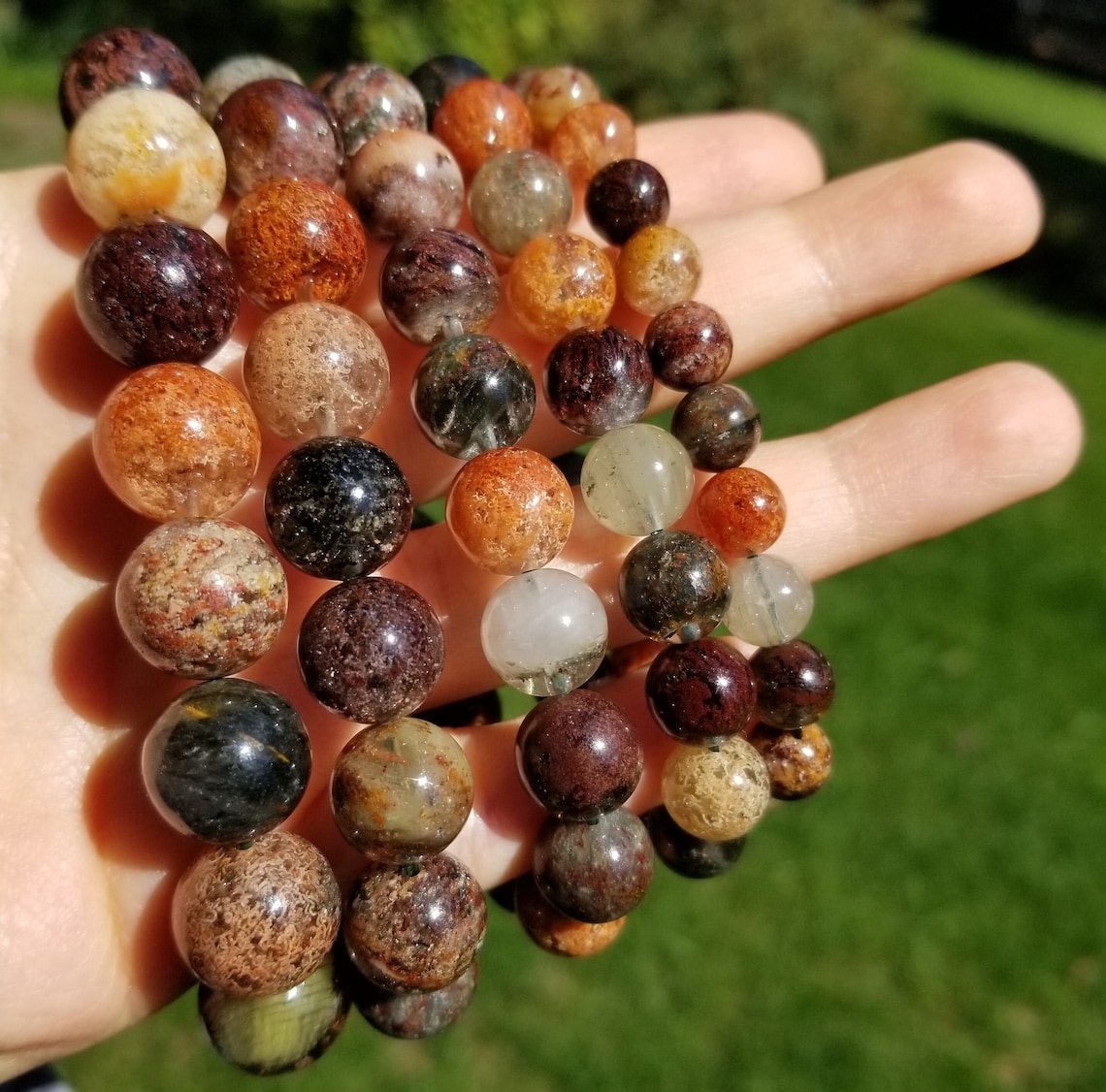 AAA Natural Multicolor Phantom Quartz Beads Lodalite - Etsy