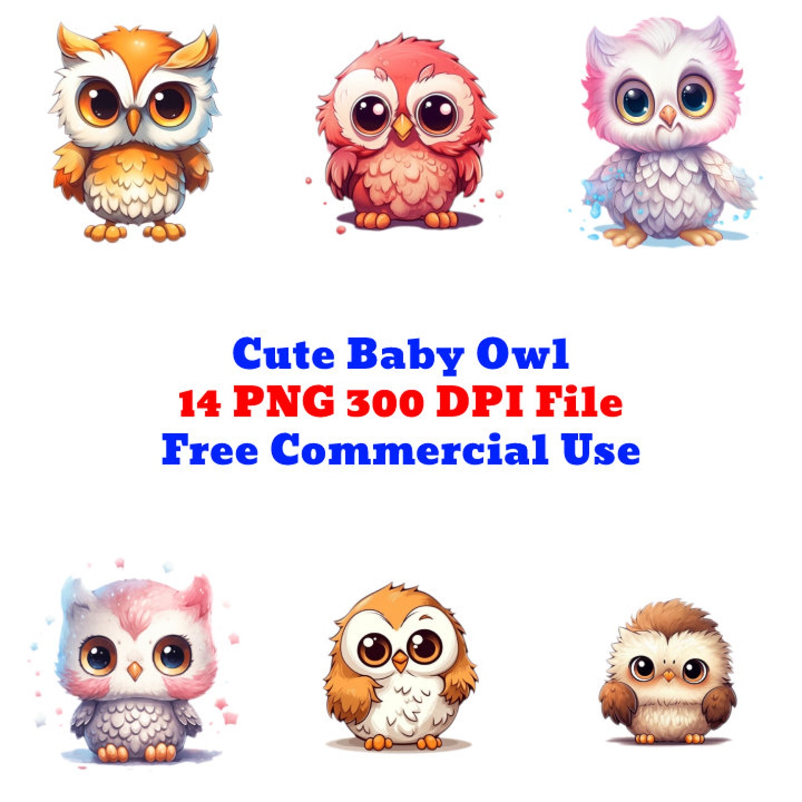 Baby Owl Clipart Cute Clipart Owl Png Owl Clipart Owl - Etsy