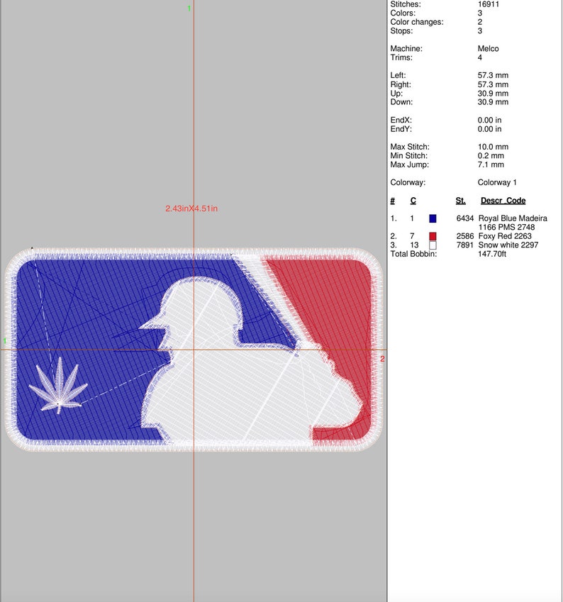Mexican Baseball League Embroidery Design - Etsy