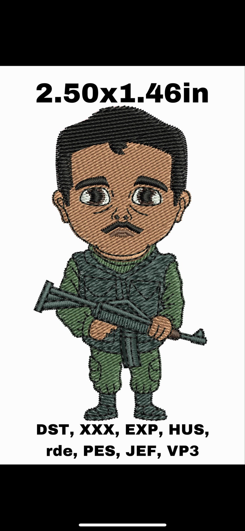 Muncho Jalisco Cjng Digitized Embroidery File - Etsy