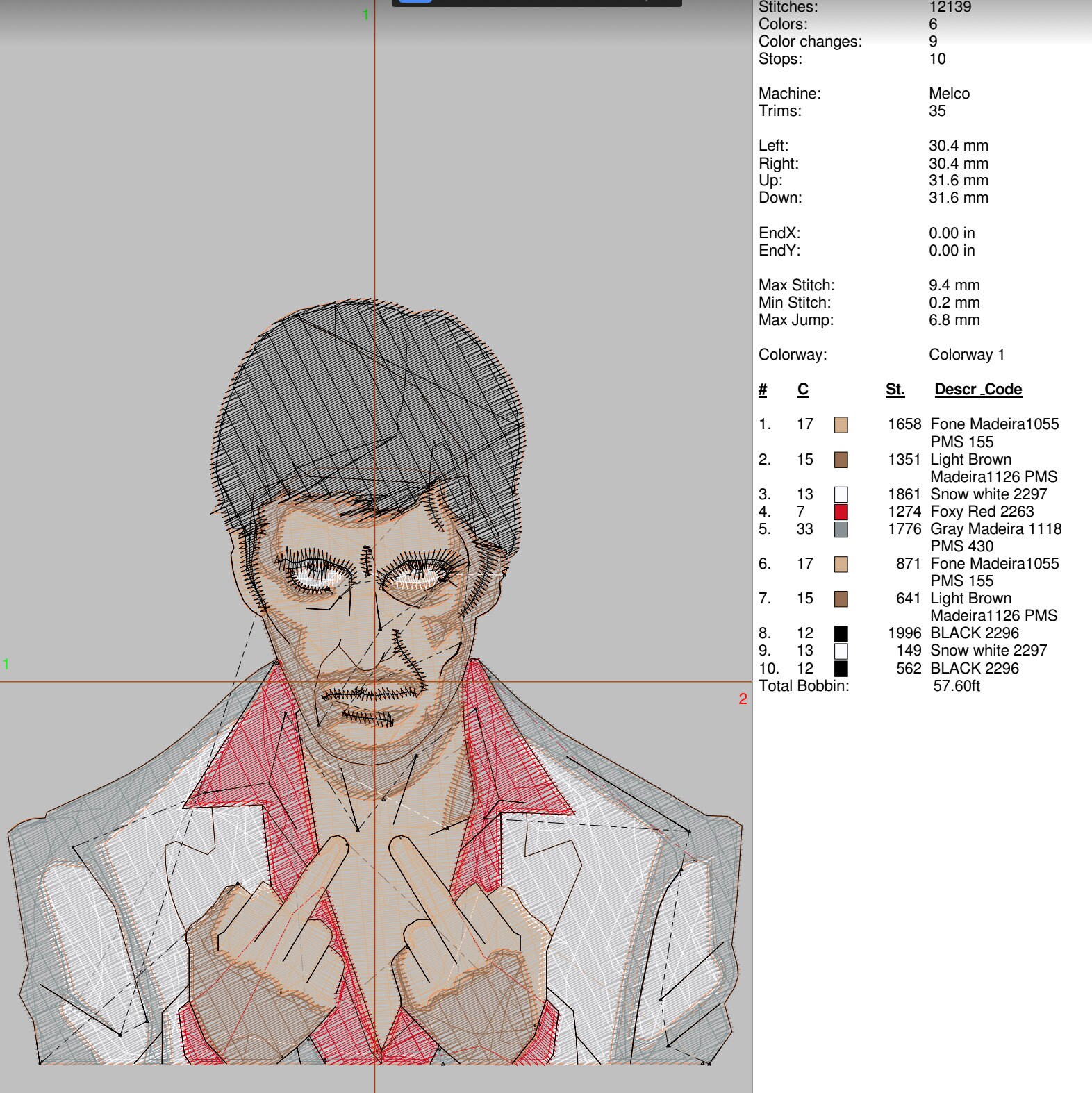 Scarface Embroidery Digitized File - Etsy