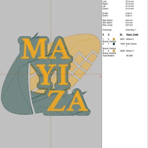 Mayiza Digitized Embroidery Files - Etsy
