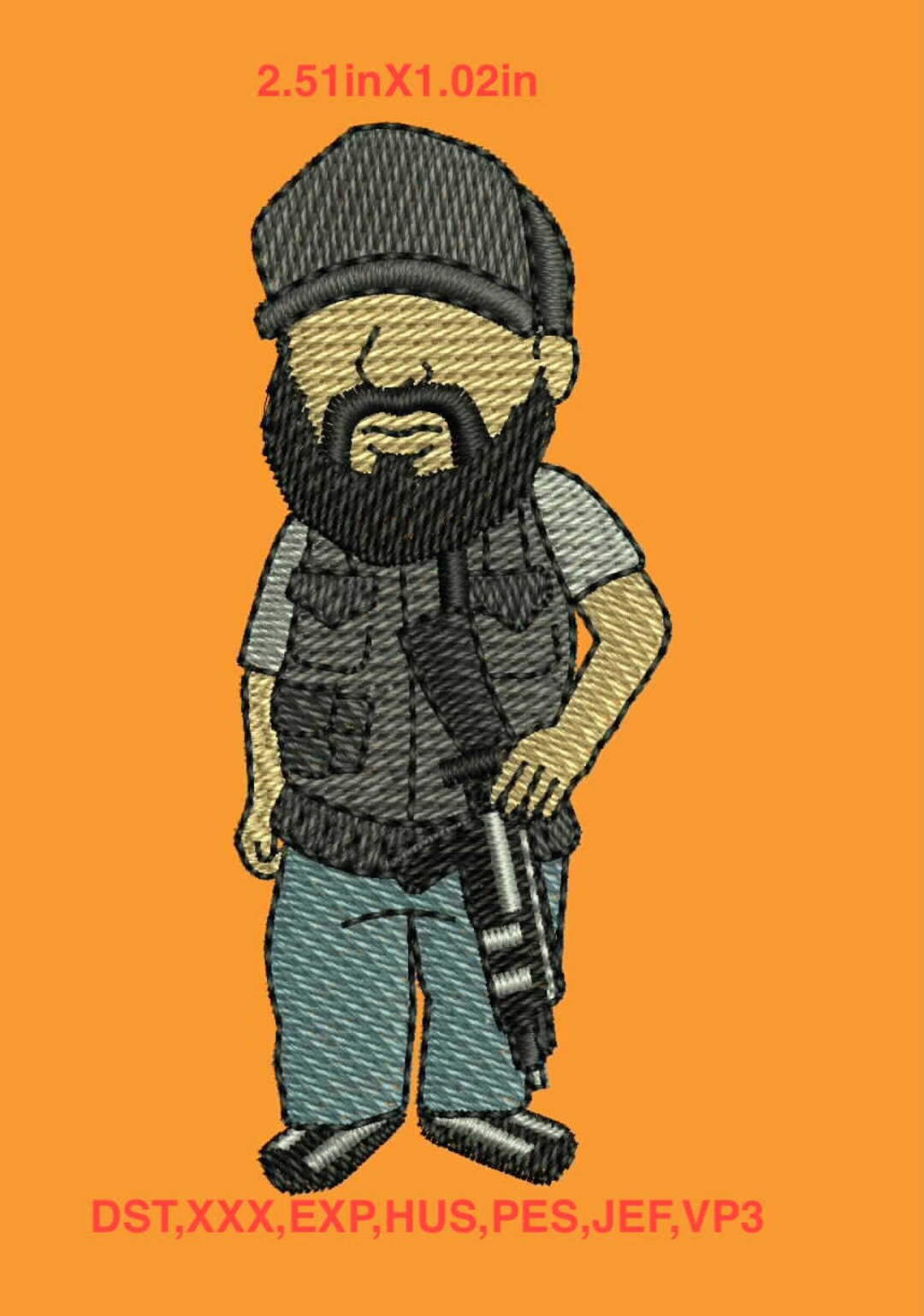 Cholo Vago Digitized Embroidery File - Etsy