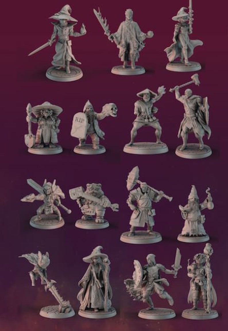 Spellblades Miniatures and Enchanted Objects Pack With Bonus Bookish ...