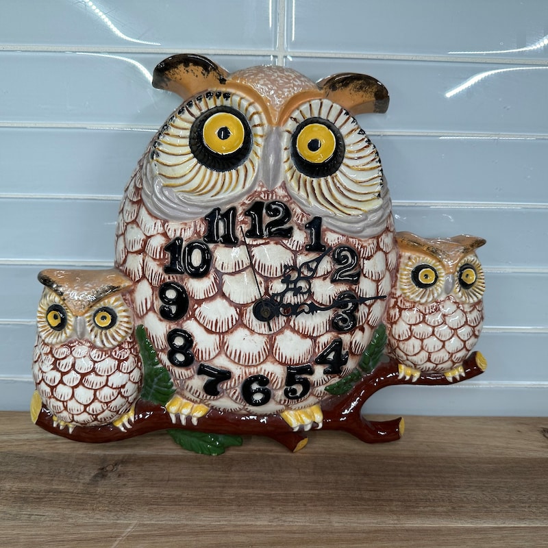 Owl Clock - Etsy