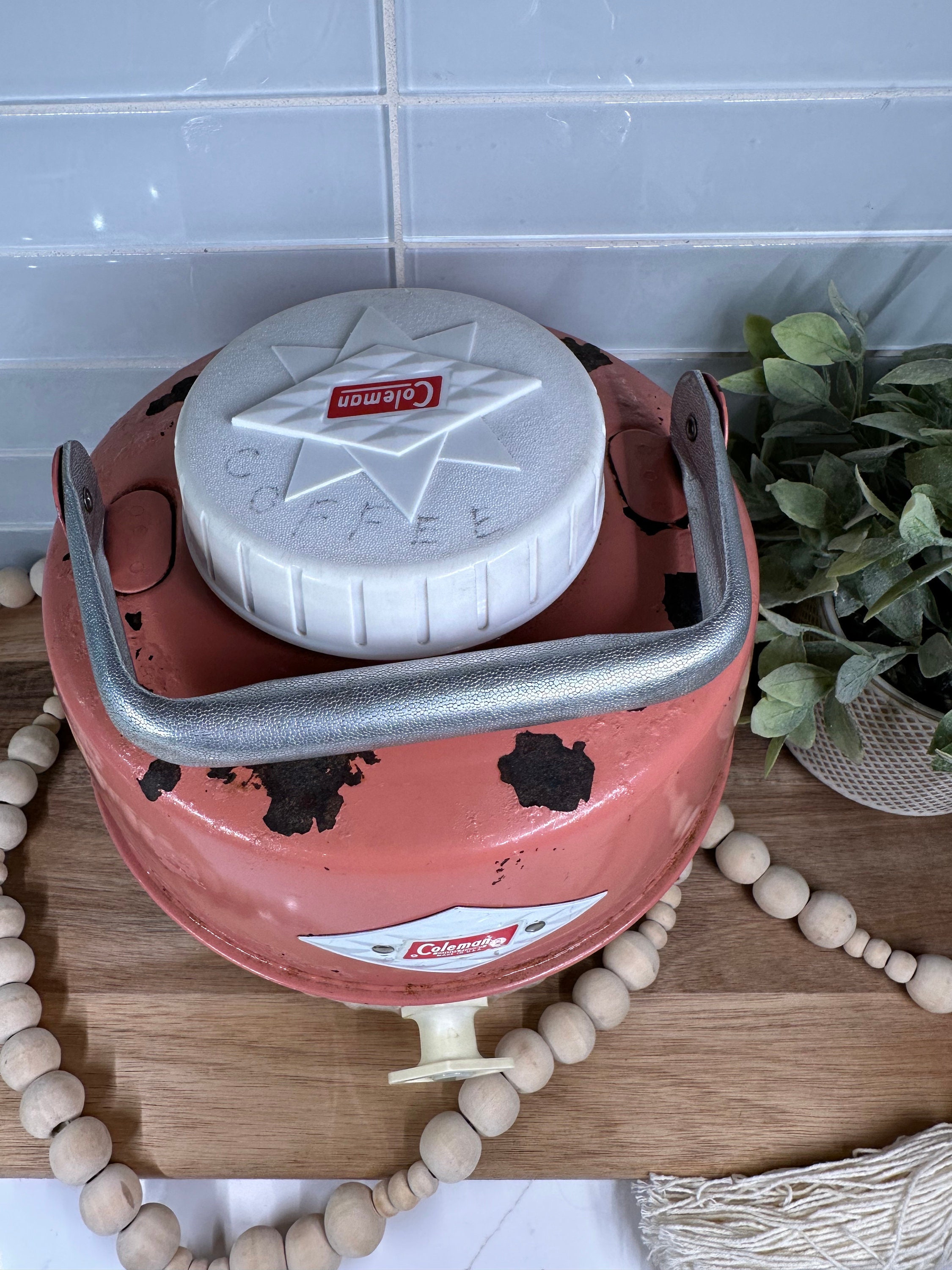 Patio Pink Coleman Diamond Logo Snowlite Picnic Jug 1 Gallon Faucet ...