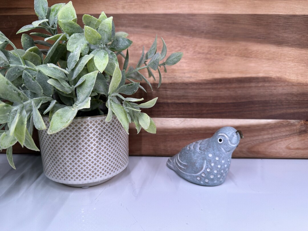 Vintage Isabel Bloom Quail Concrete Figurine Signed 1988 - Etsy