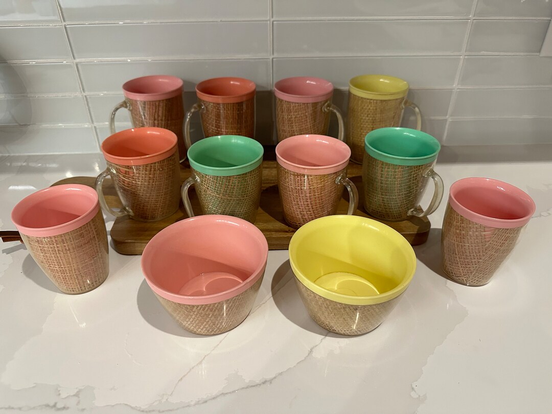 Vintage 1960s Retro Raffiaware 12 Piece Party Set - Etsy