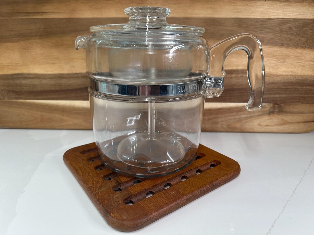 Vintage PYREX Flameware 9 Cup Percolator ~ COMPLETE! PYREX 7759 ...