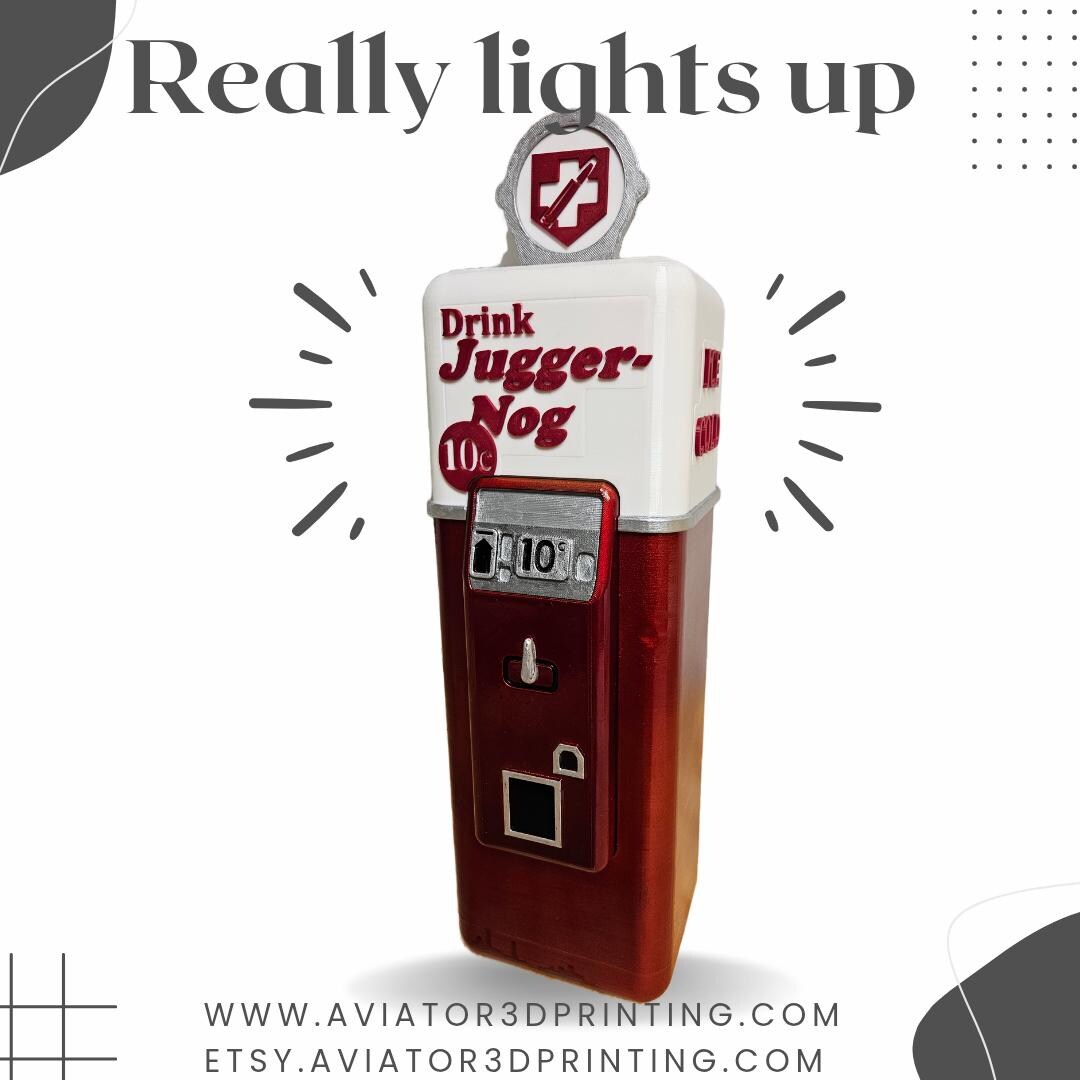 LARGE Cod Juggernog Perk Machine Replica Lamp- Comes With or Without ...