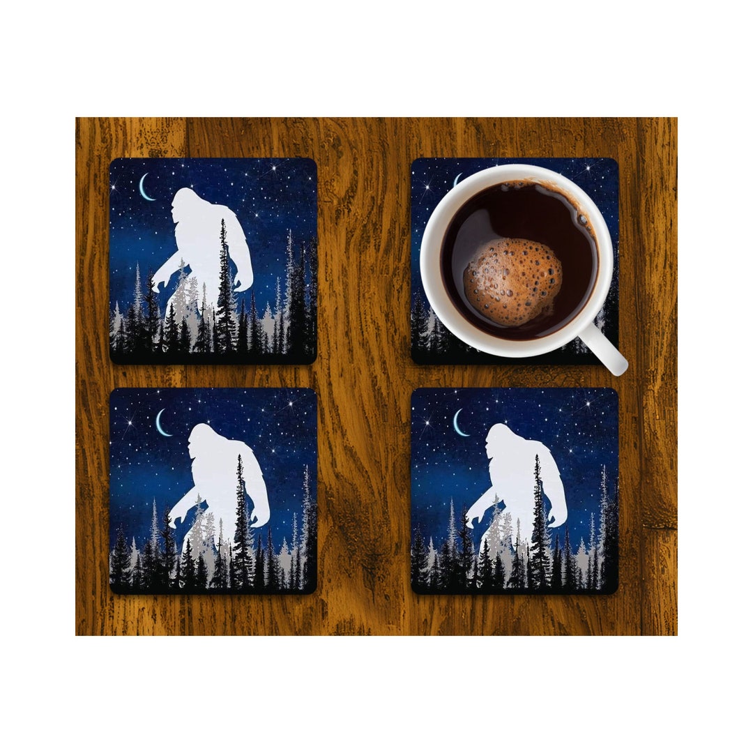 Big Foot Square Coasters Big Foot Coasters Coasters Gift - Etsy