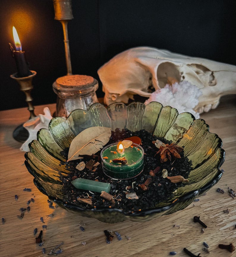 Black Salt Bowl Kits for Manifesting Abundance and Luck [ritual ...