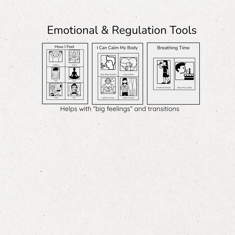 Autism Visual Schedule | Daily Routine, Emotions, Sensory (printable ...