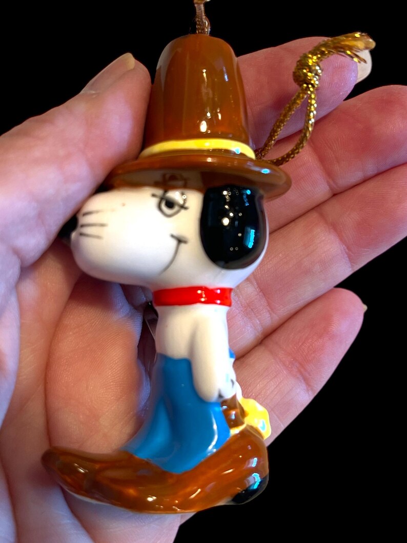 Vintage Snoopy Spike the Cowboy Wearing Boots and Cowboy Hat. Circa ...
