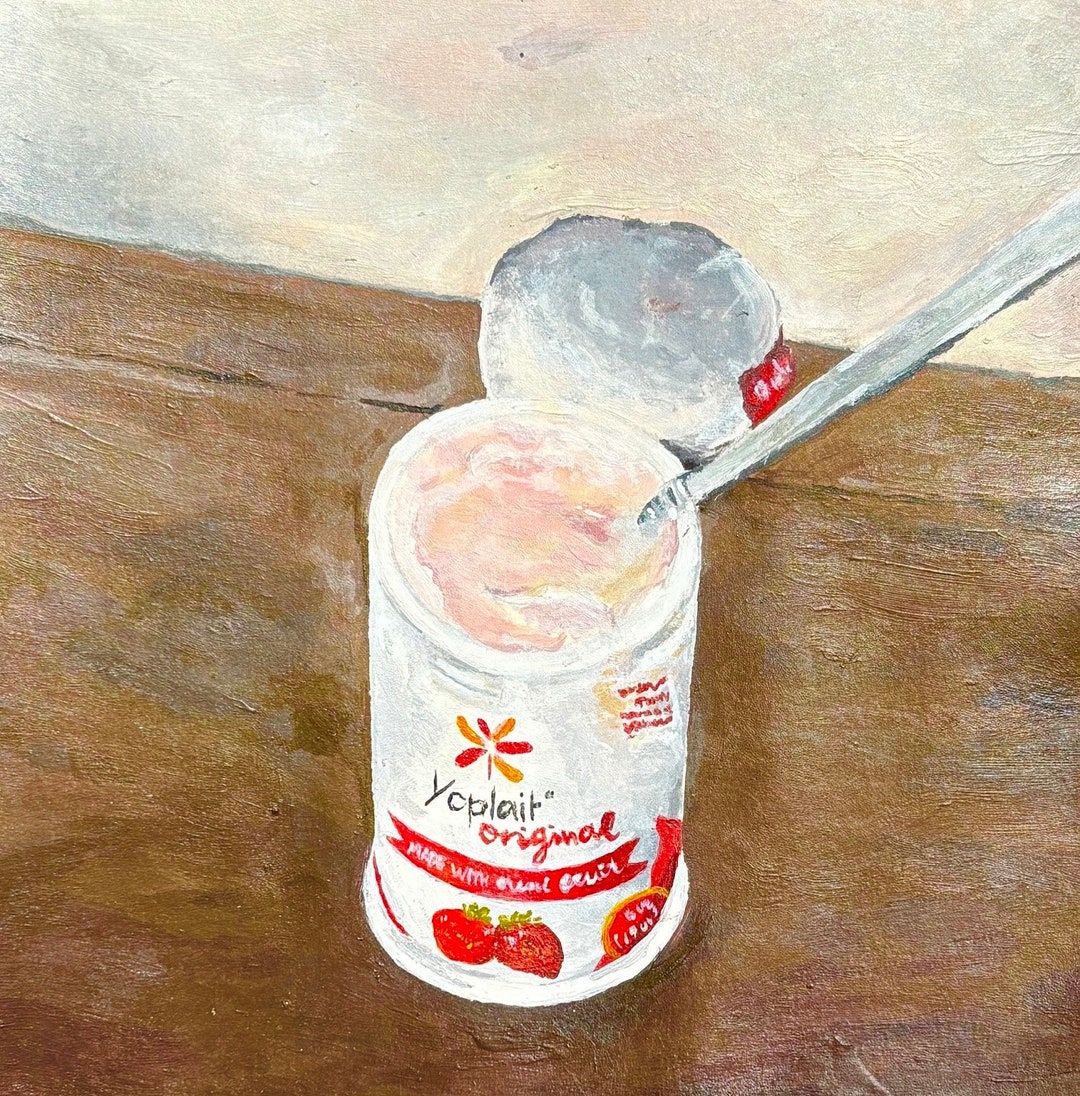 Yogurt Art Print - "it's Just a Yogurt" - Etsy