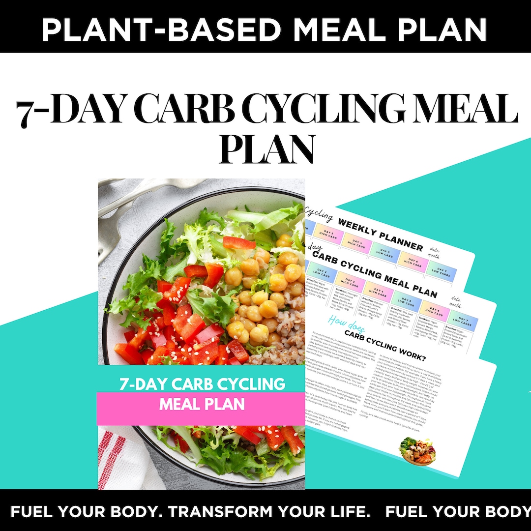 7-day Carb Cycling Meal Plan - Etsy