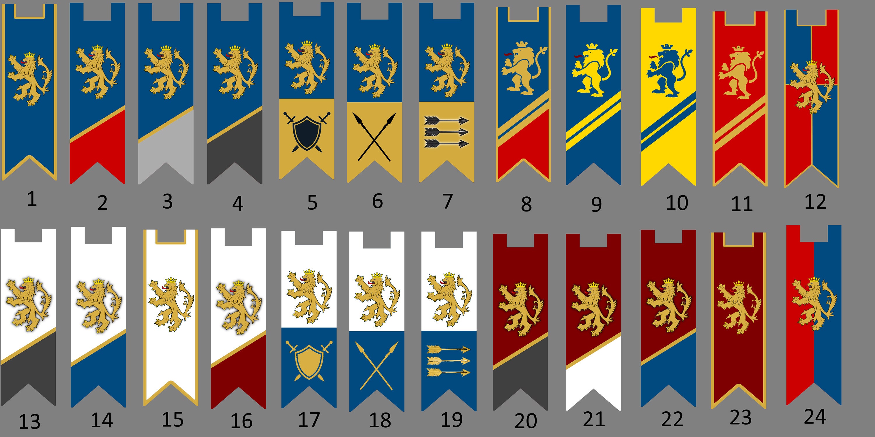 Medieval Castle Flags