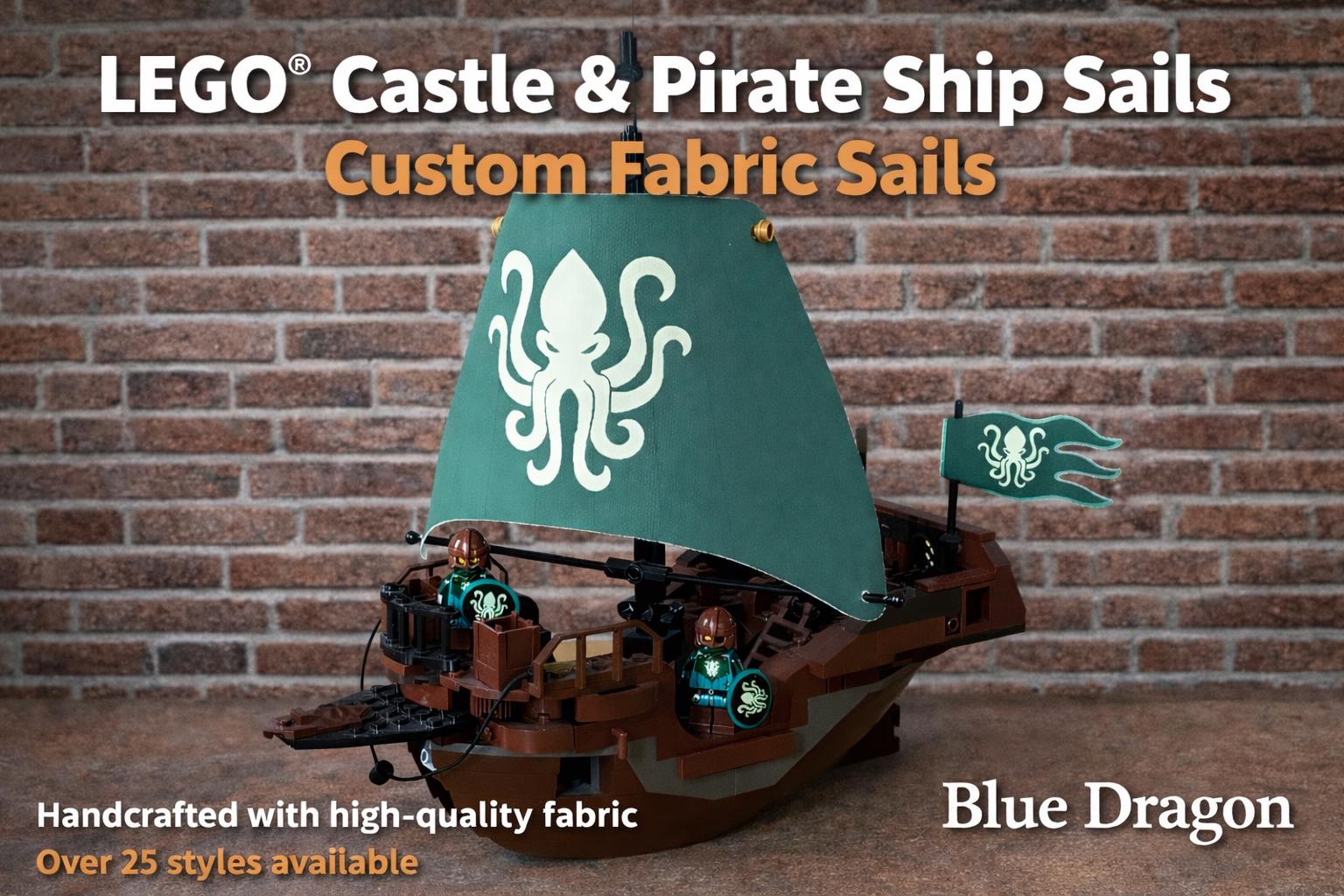 Lego Castle / Pirate Ship Sails - Custom Fabric/canvas Designs - Etsy