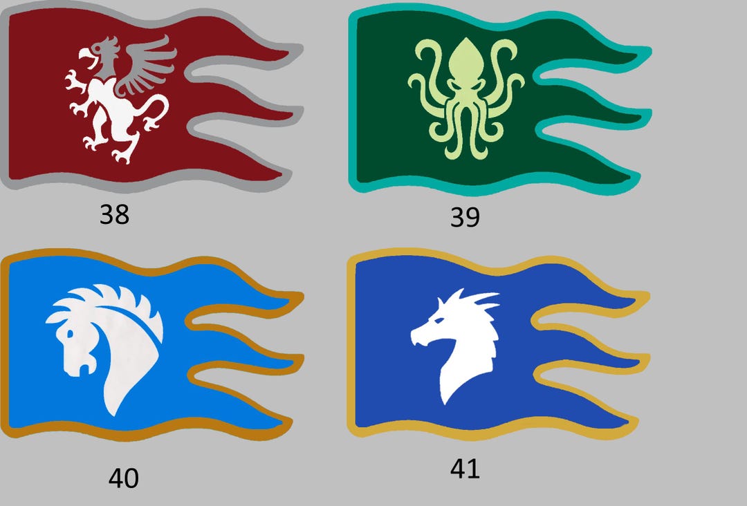 Lego Castle - Fabric Flags, Various Styles and Factions. Minifigure ...