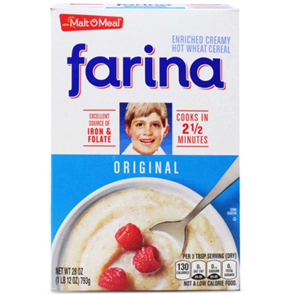 Malt O Meal Original Farina Cream of Wheat 28.0 Ounce, Creamy Hot Wheat ...