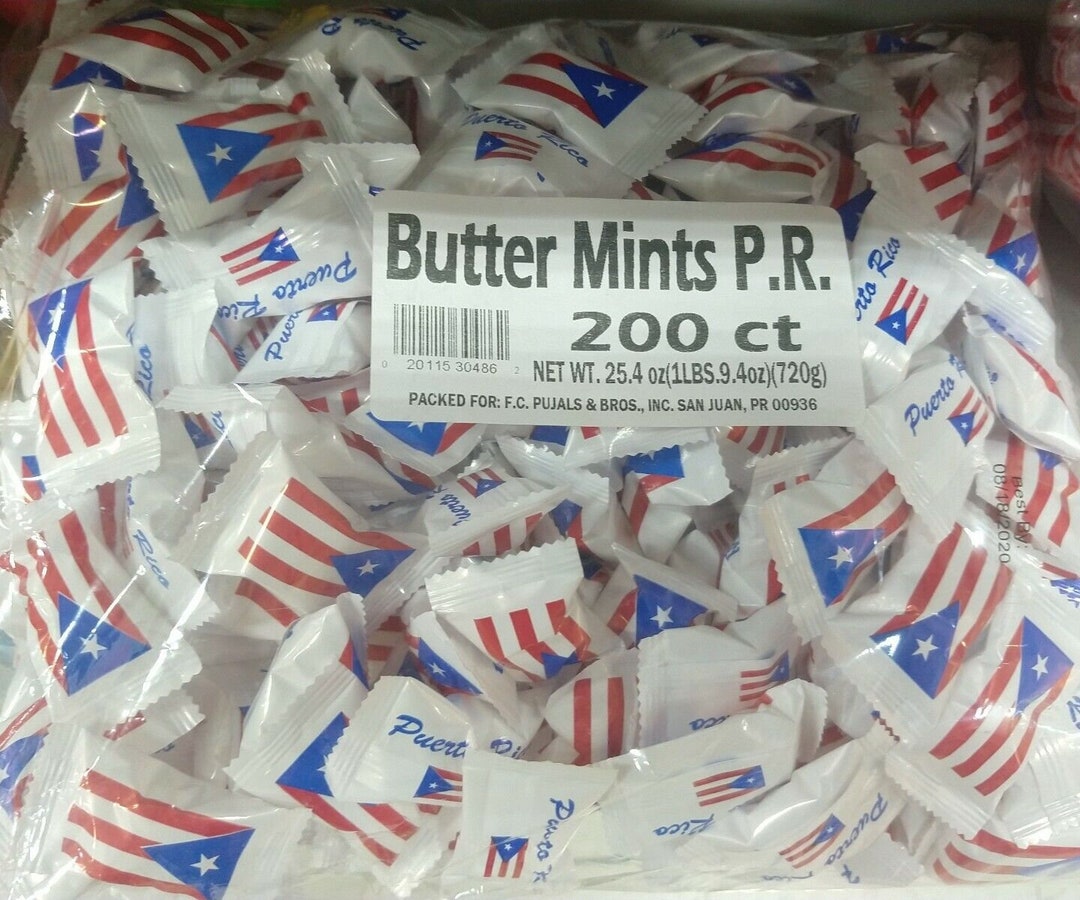 200 Ct. Butter Mints Candy With Puerto Rico Flag Thank You Mint - Etsy