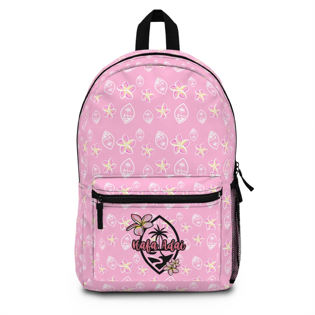 Hafa Ada Guam Seal Pink Plumeria Backpack - Etsy