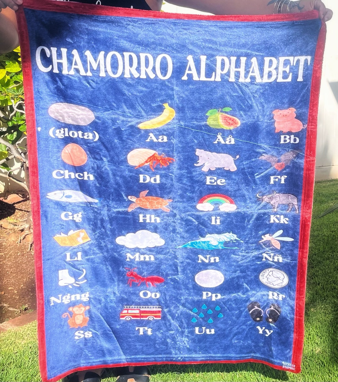 Baby/toddler Chamorro Alphabet Soft Plush Velveteen Blanket - Etsy