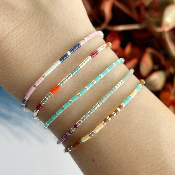 Tiny Beaded Bracelet - Etsy