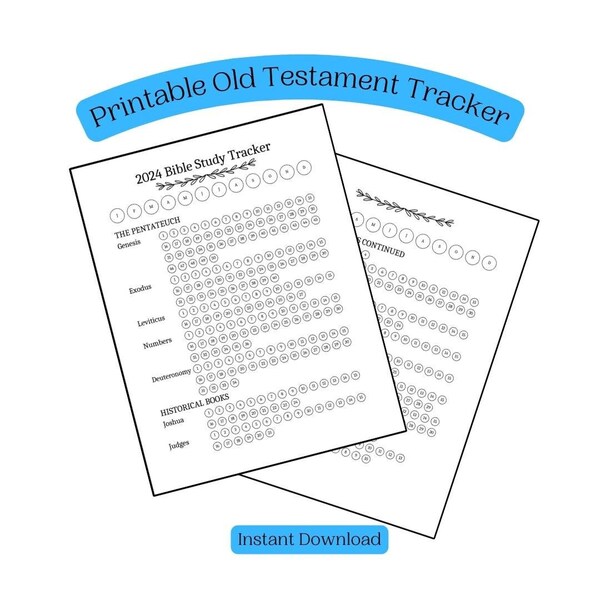 Old Testament Reading Tracker - Etsy