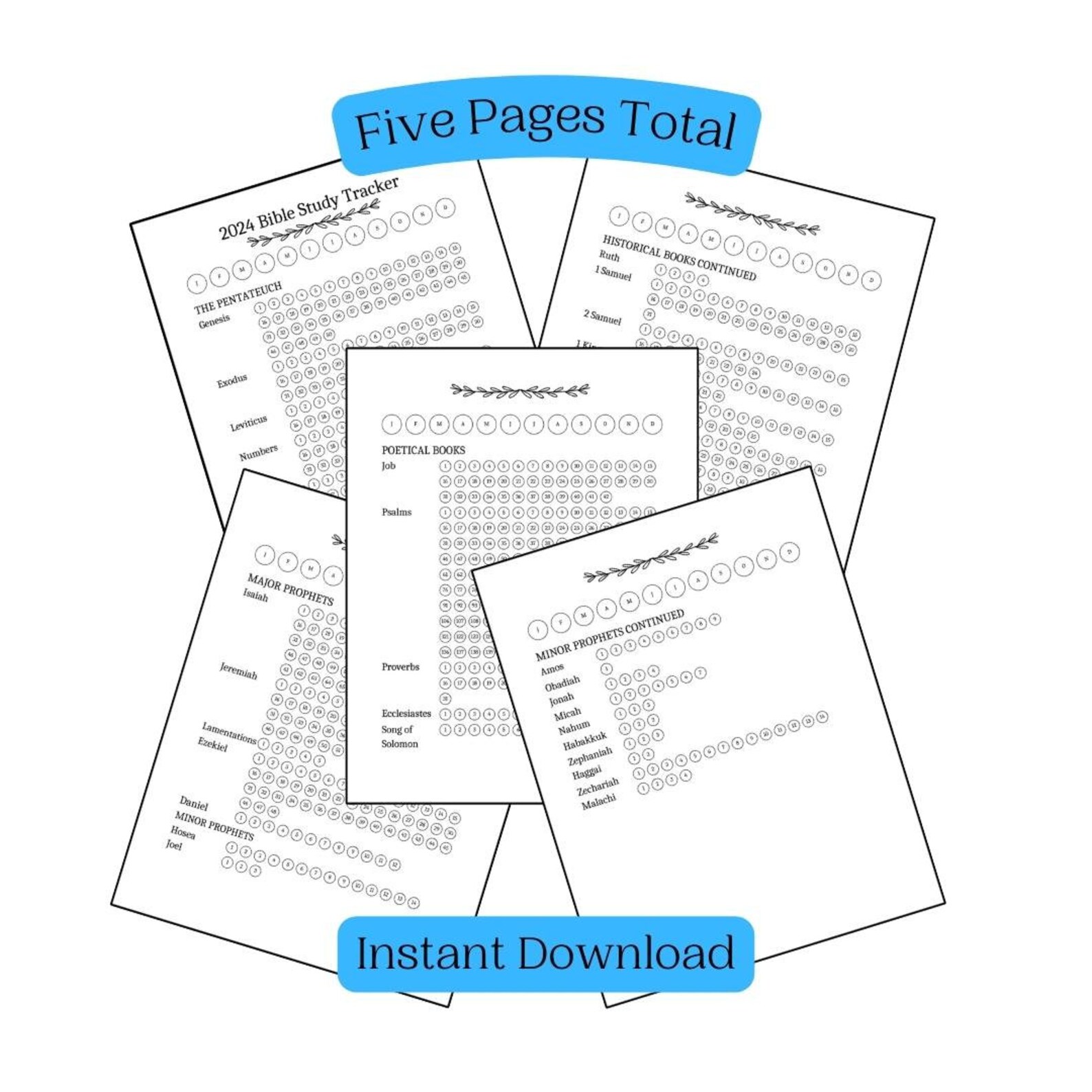 2024 Printable Old Testament Bible Reading Tracker - Etsy