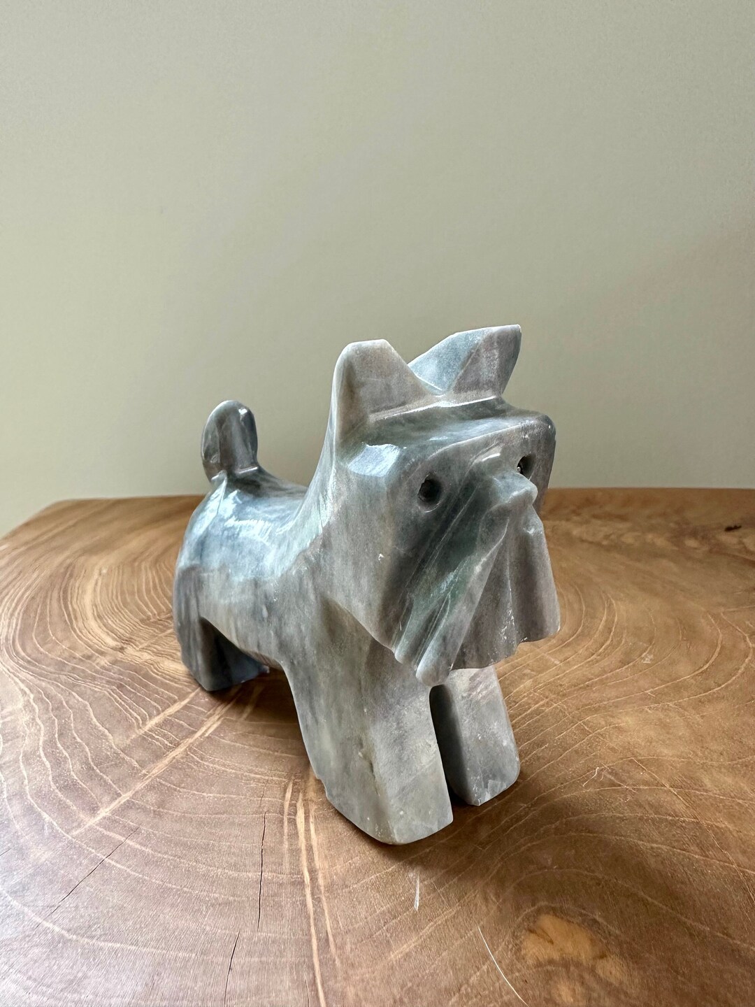 Vintage Alabaster Scottie Dog / Hand Carved Stone Scottie Dog, Marble ...