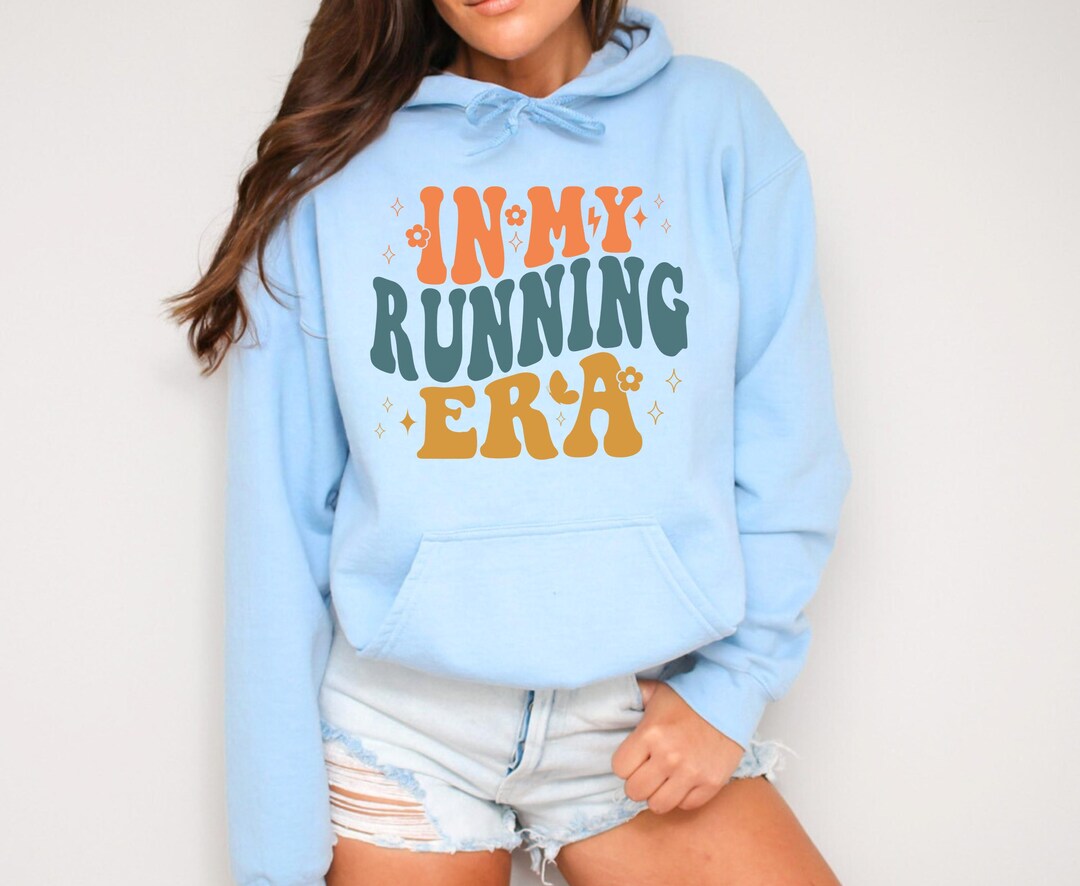 In My Running Era Hoodie: Marathon Runner Gift, Gym Workout Clothing ...