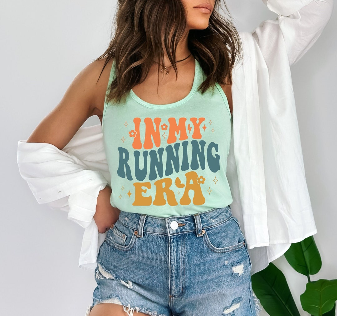 In My Running Era Tank Top, Workout Tanks, Gym Tanks for Women, Funny ...