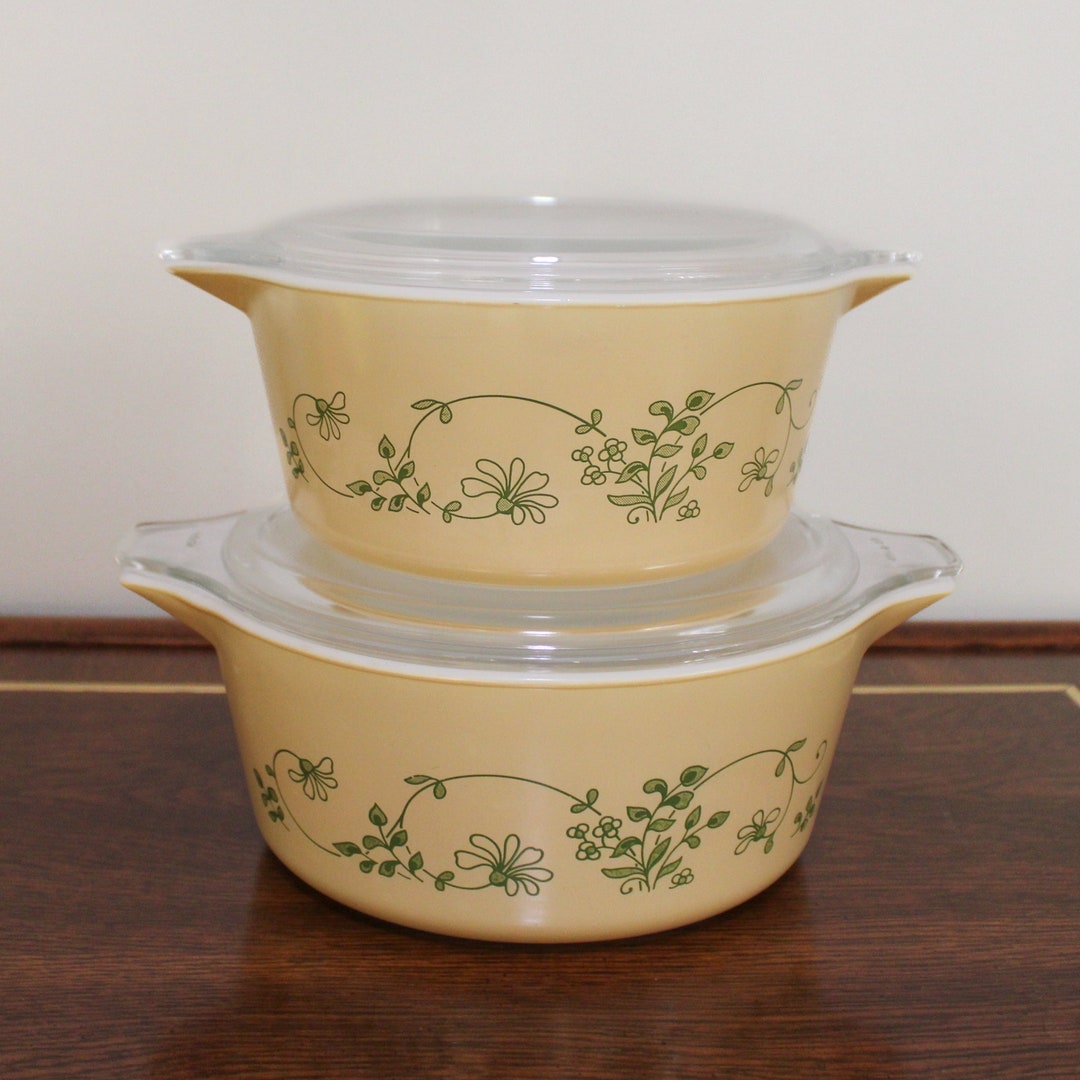 Vintage 1980s Pyrex Shenandoah Casserole Dishes - Etsy