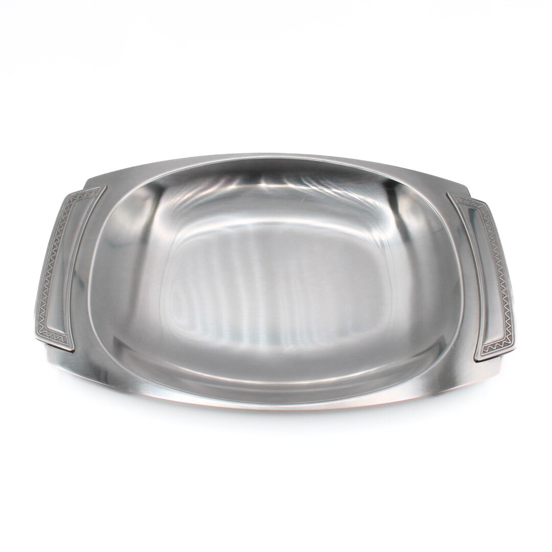 Vintage Mid Century Gense Stainless Steel Serving Tray - Etsy