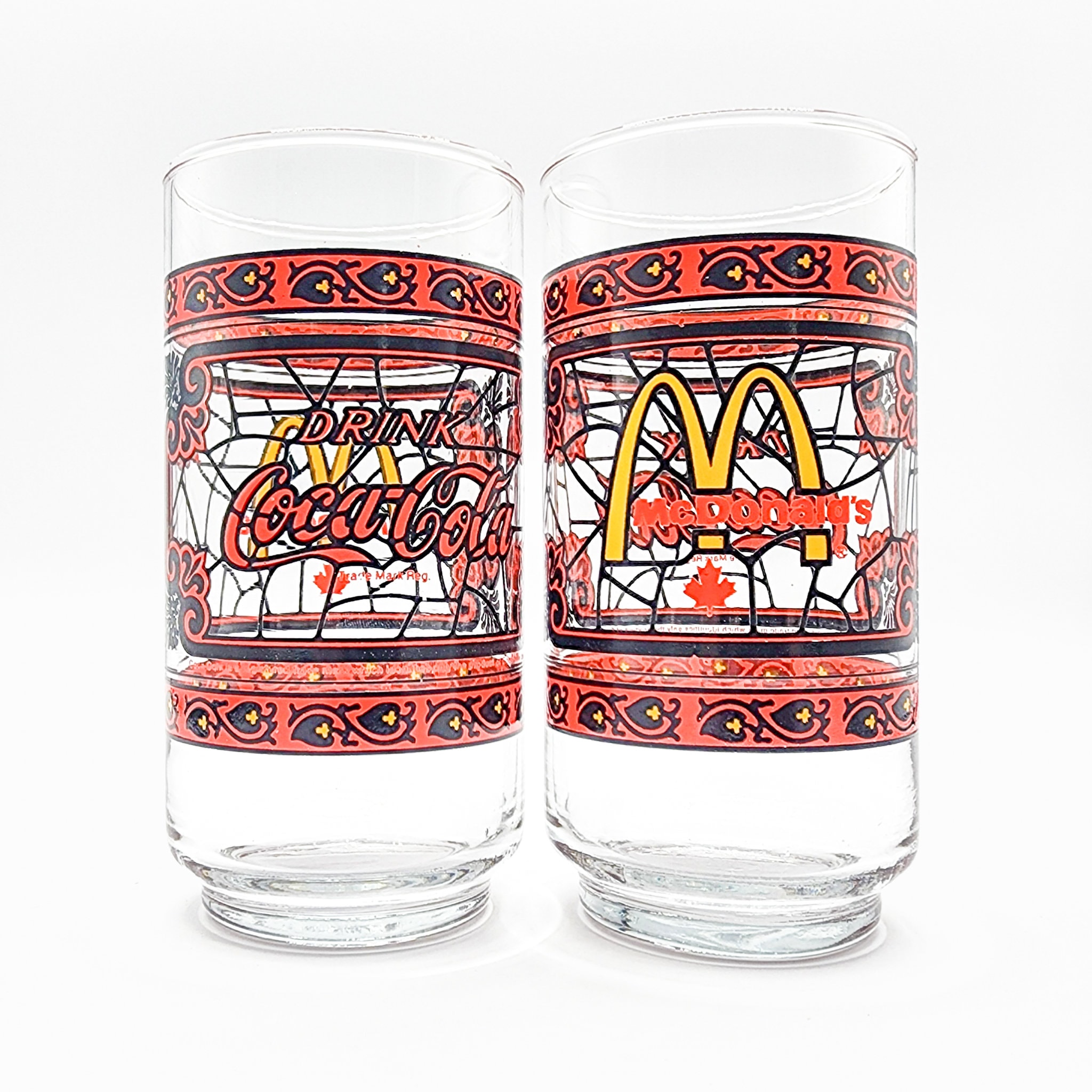 Vintage 1980s Mcdonald's Coca-cola Glasses X2 - Etsy