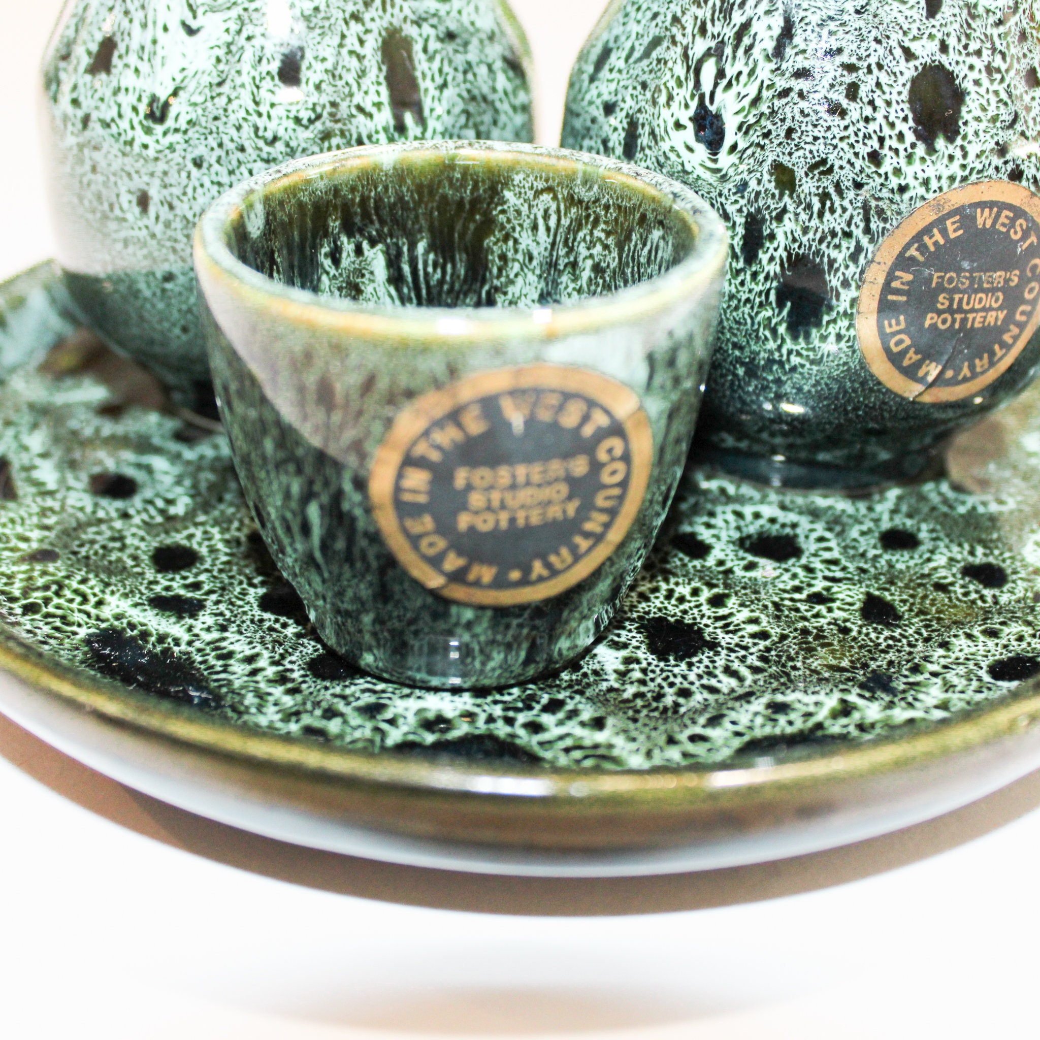 Vintage Fosters Studio Pottery S&P Shaker Set With Toothpick - Etsy