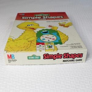 Vintage Sesame Street Simple Shapes Children's Game - Etsy