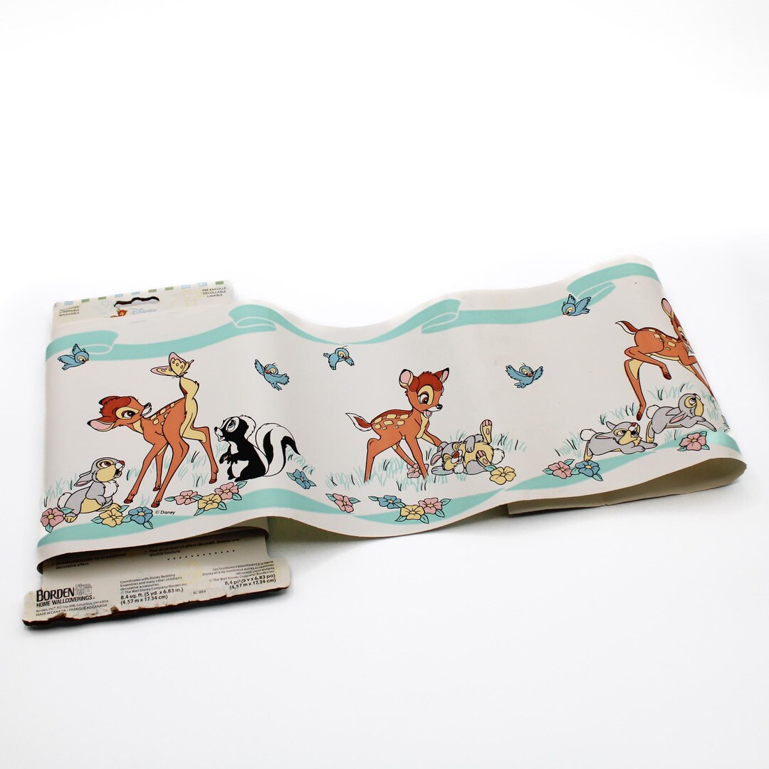 Vintage 1990s Disney Bambi Wallpaper Border - Etsy